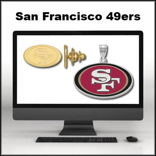 San Francisco 49ers Jewelry, Pendants, Charms, Necklaces, Earrings ...