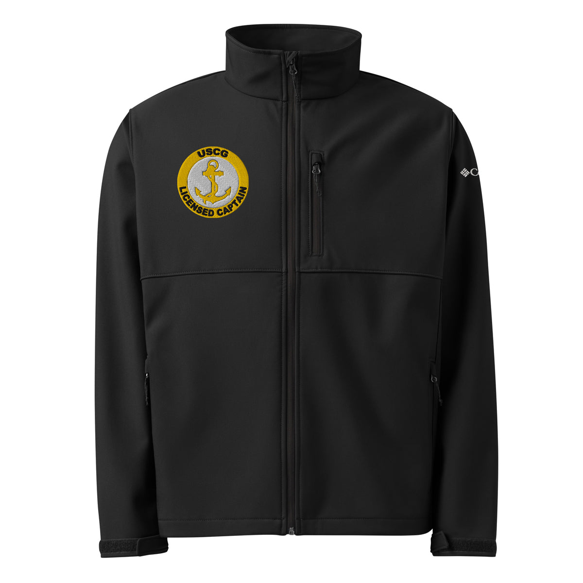 USCG Licensed Captain Embroidered Columbia Soft Shell jacket — Sports ...