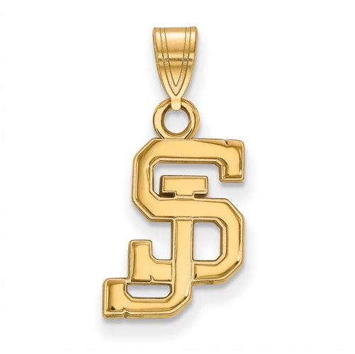 14k Gold San Jose State University S-J Small Pendant — Sports Jewelry ...