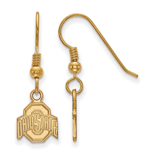 SS Gold-plated The Ohio State Univ XS Dangle Wire Earrings — Sports ...