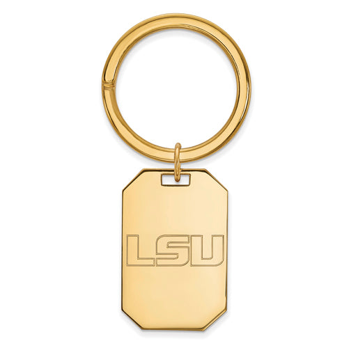 SS w/GP Louisiana State University Key Chain — Sports Jewelry Super Store