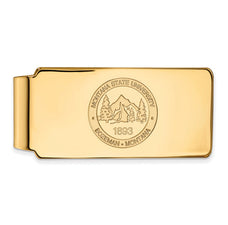 14k Gold Montana State University Crest Money Clip — Sports Jewelry ...