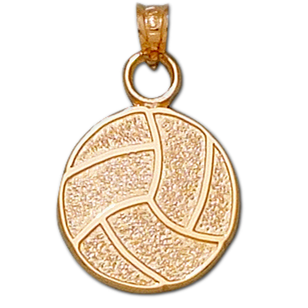 Volleyball 10 kt gold Large Style 2 Pendant — Sports Jewelry Super Store