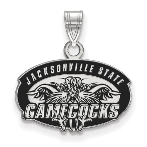 Sterling Silver Jacksonville State Small Enameled Pendant — Sports ...